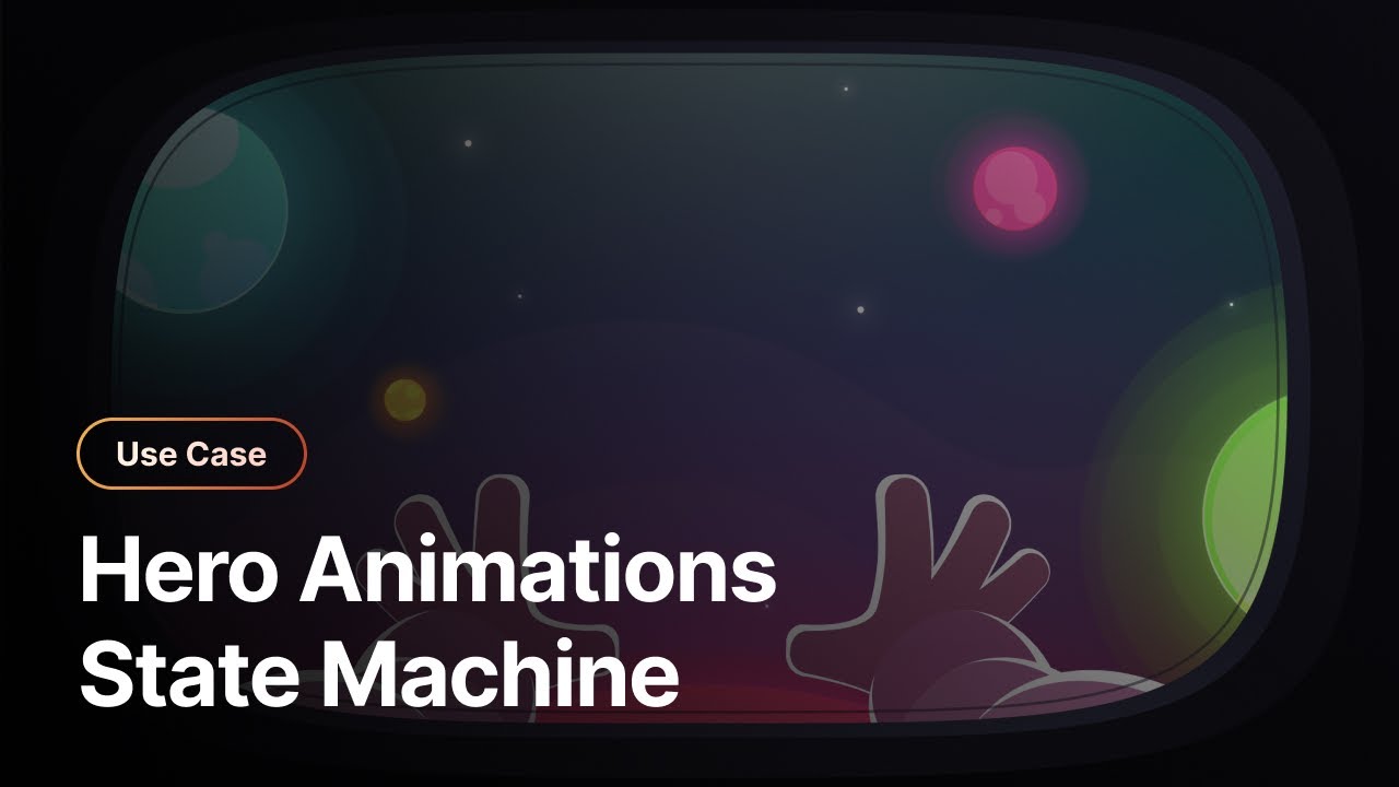 Learn how the state machine works for this hero animation