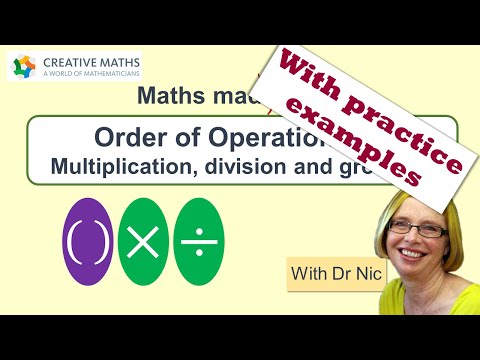 شرح Order of operations 2 Multiplication division and grouping Maths ...