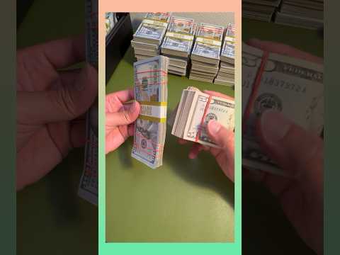 $10k in 100s vs $10k in 50s?? #money #wealth #cash #life #cashflow #cashisking