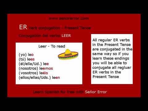 Welcome to Conjugation Friday - How to conjugate (Leer - To read) in the Present Tense.