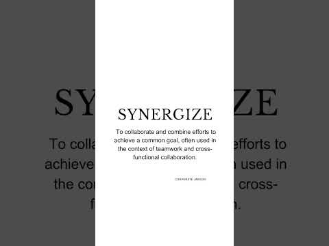Synergize #corporate #jargon #words #synergy