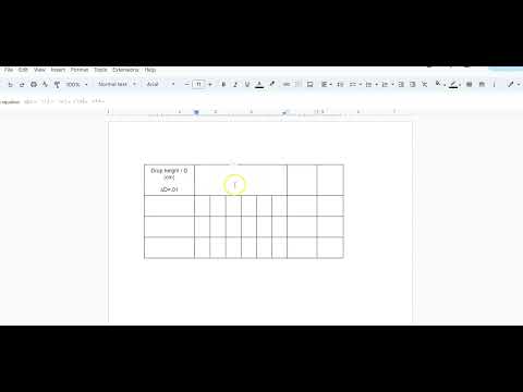 data table in google docs