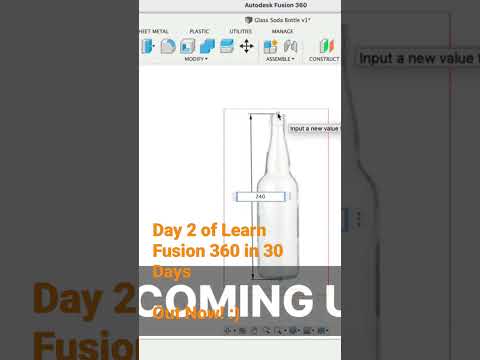 Learn Fusion 360 in 30 Days - Watch the full DAY 2 TODAY 🙂