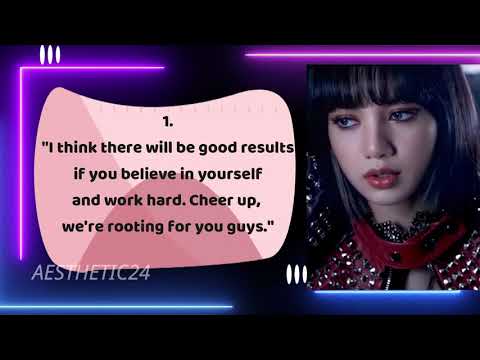 LISA QUOTES [BLACKPINK] SOME OF THE COOLEST QUOTES THATS LALISA SAID ...