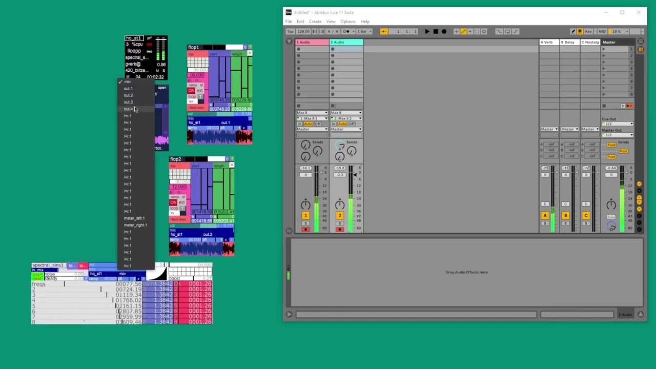 audio from ppooll to Live 11