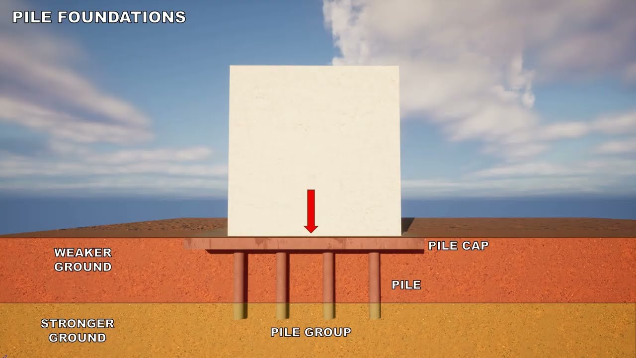 Civil Engineering - Pile Foundations Explained
