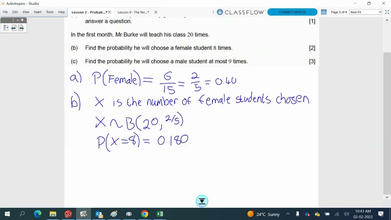 IB AISL: Binomial Distribution Question