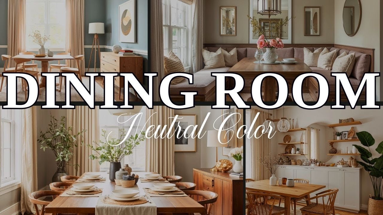 Stylish Small Dining Room Decor Ideas That Maximize Space | Neutral Color Inspiration 2025