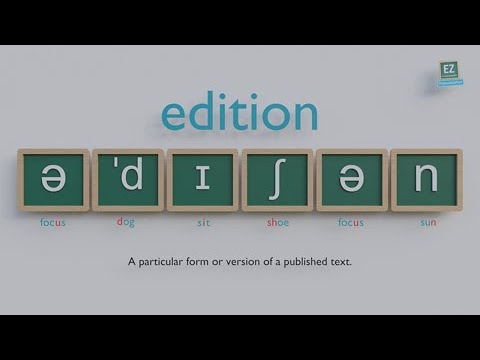 How to pronounce edition ?