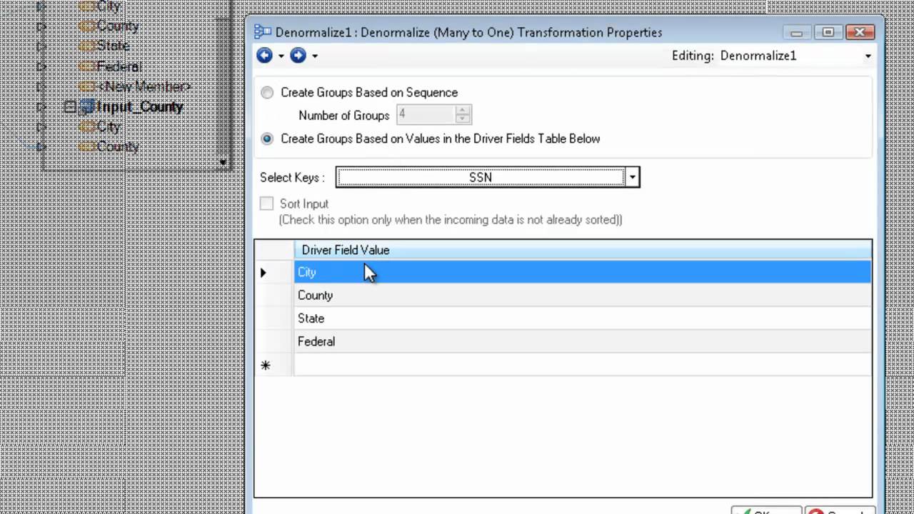 Denormalize Transformation in Centerprise