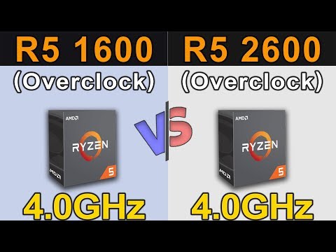 Ryzen 5 1600 (4.0GHz) Vs. Ryzen 5 2600 (4.0GHz) | New Games Benchmarks