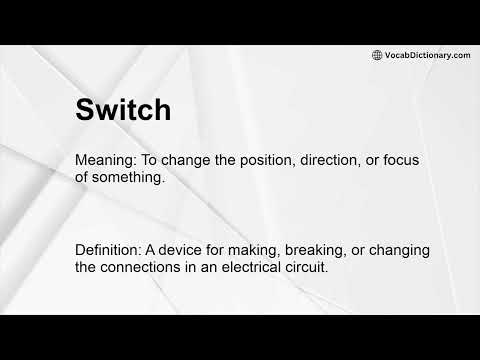 Switch Meaning