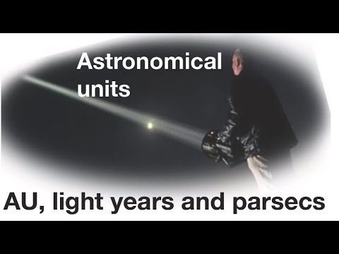 Parsecs, astronomical units and light years, distance units explained: fizzics.org