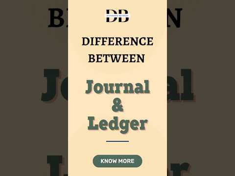 Difference Between Journal and Ledger | Discover What Separates a Ledger from a Journal