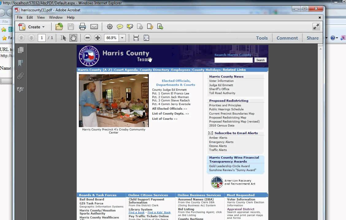 abcPDF example demonstration