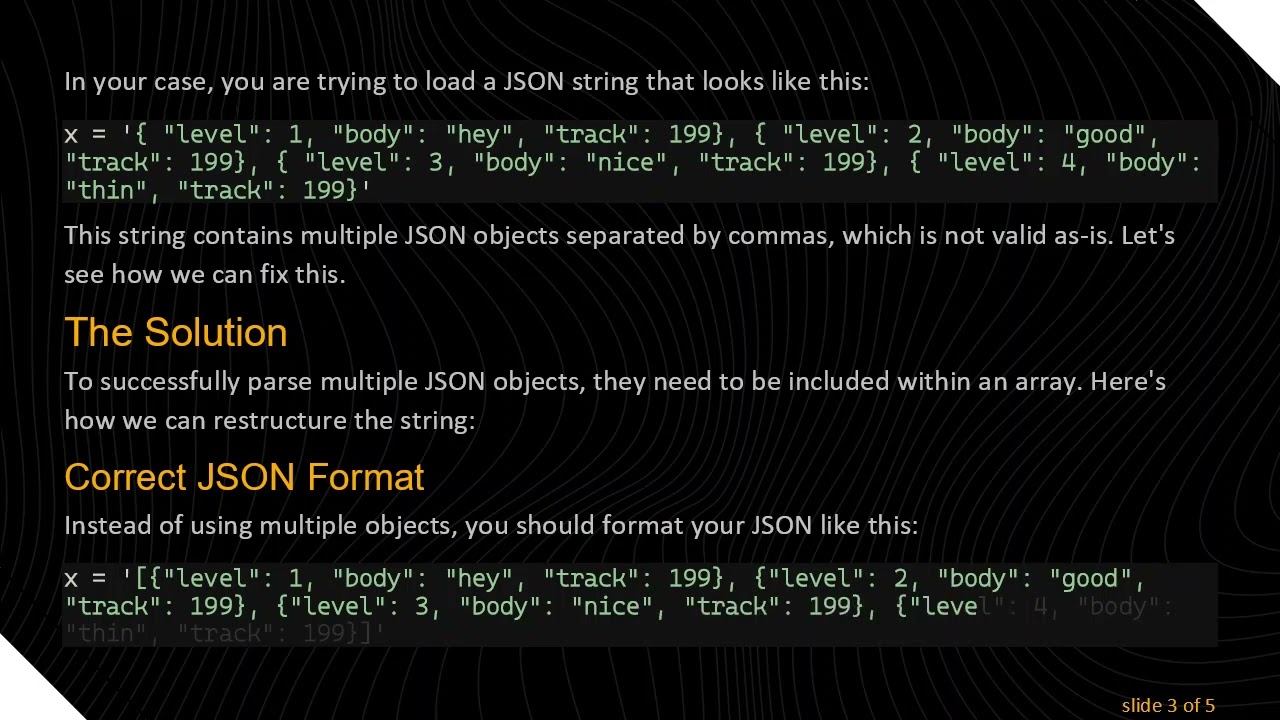 Solving the JSONDecodeError: Extra data Error in Python JSON Handling