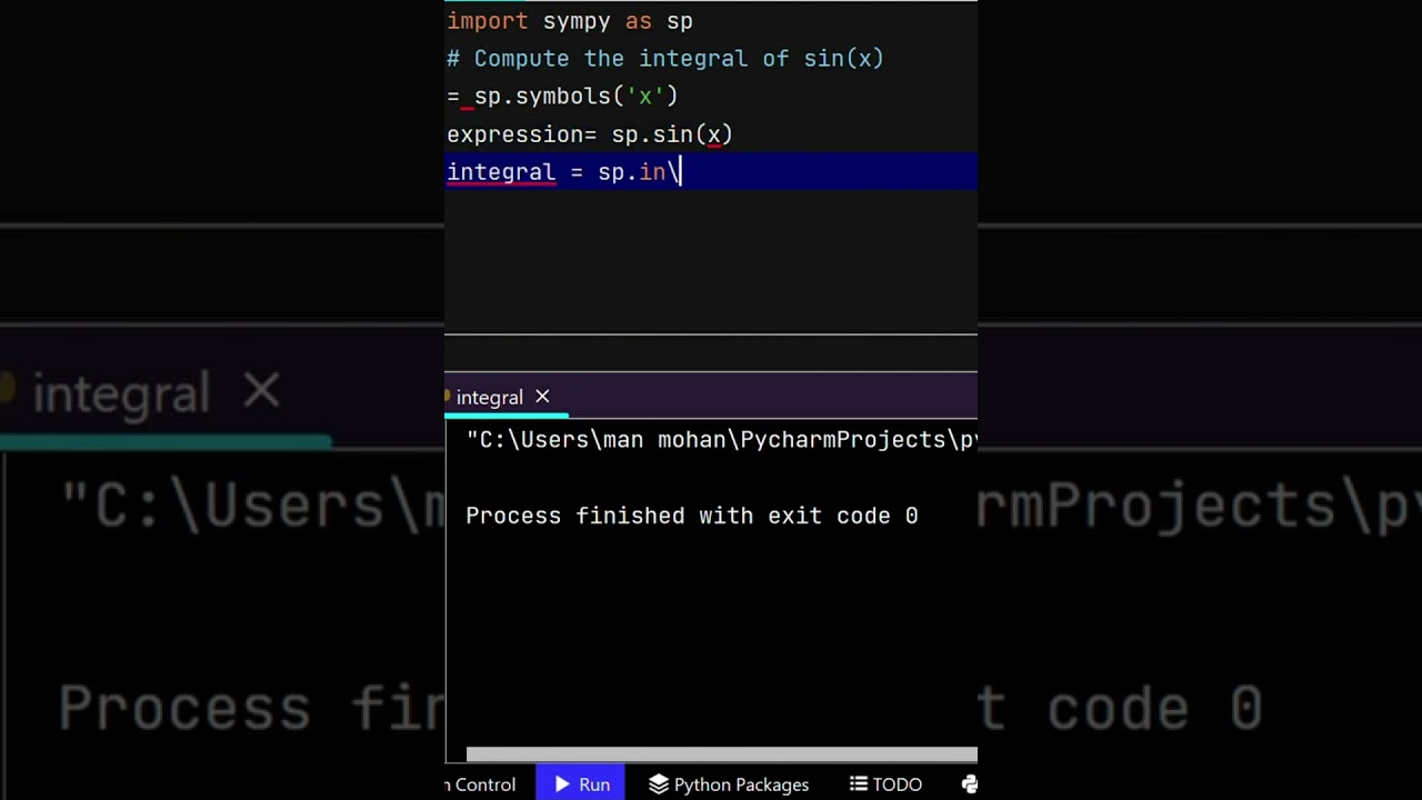 Symbolic Integration with SymPy: The Power of the integrate() Function