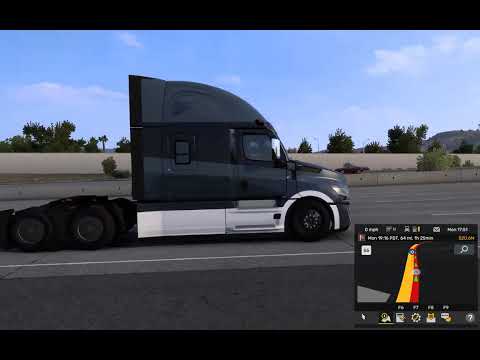 American Truck Simulator - RTX 5090 Laptop: Truck rendering, reflections and lighting.