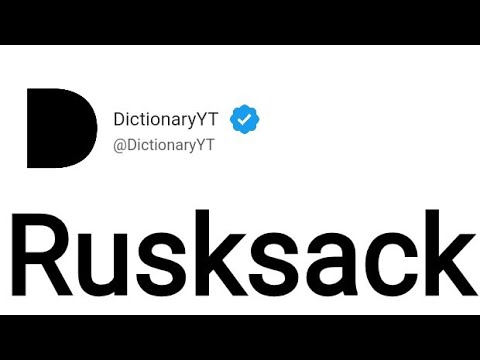 Rucksack Meaning in English