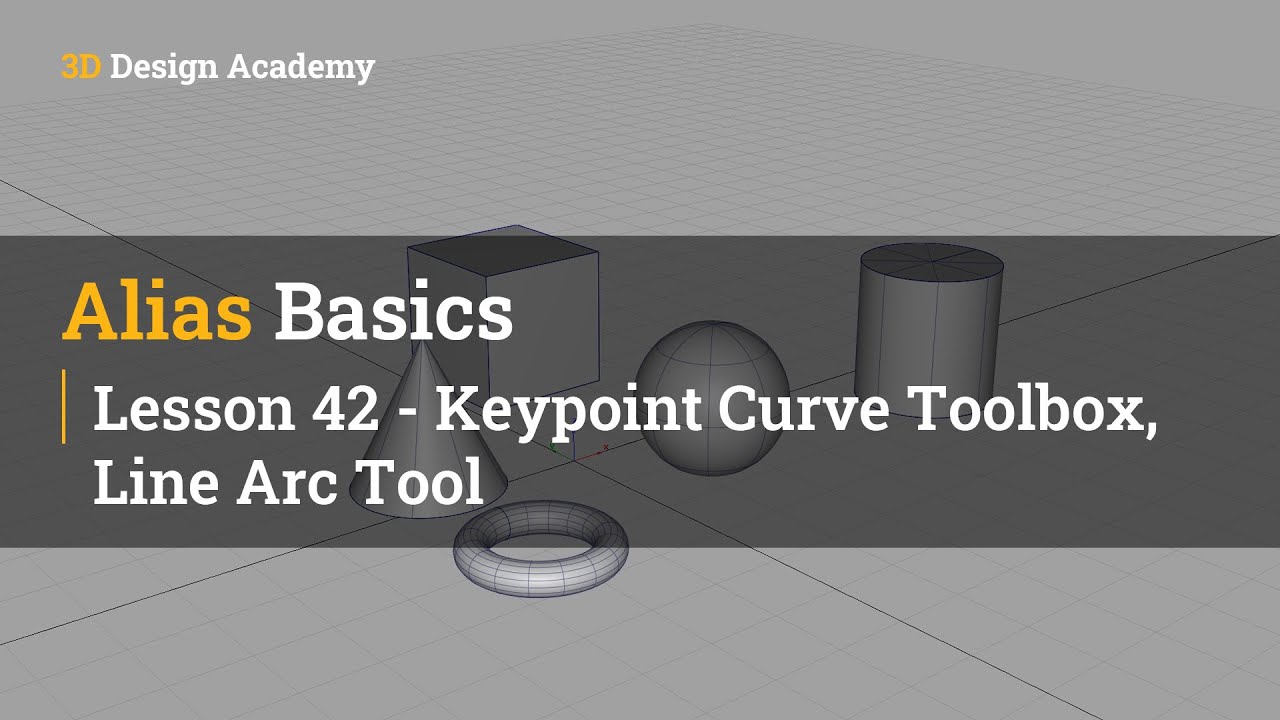 Autodesk Alias Basic Tutorials 42 - Keypoint Curve Toolbox, Line Arc Tool