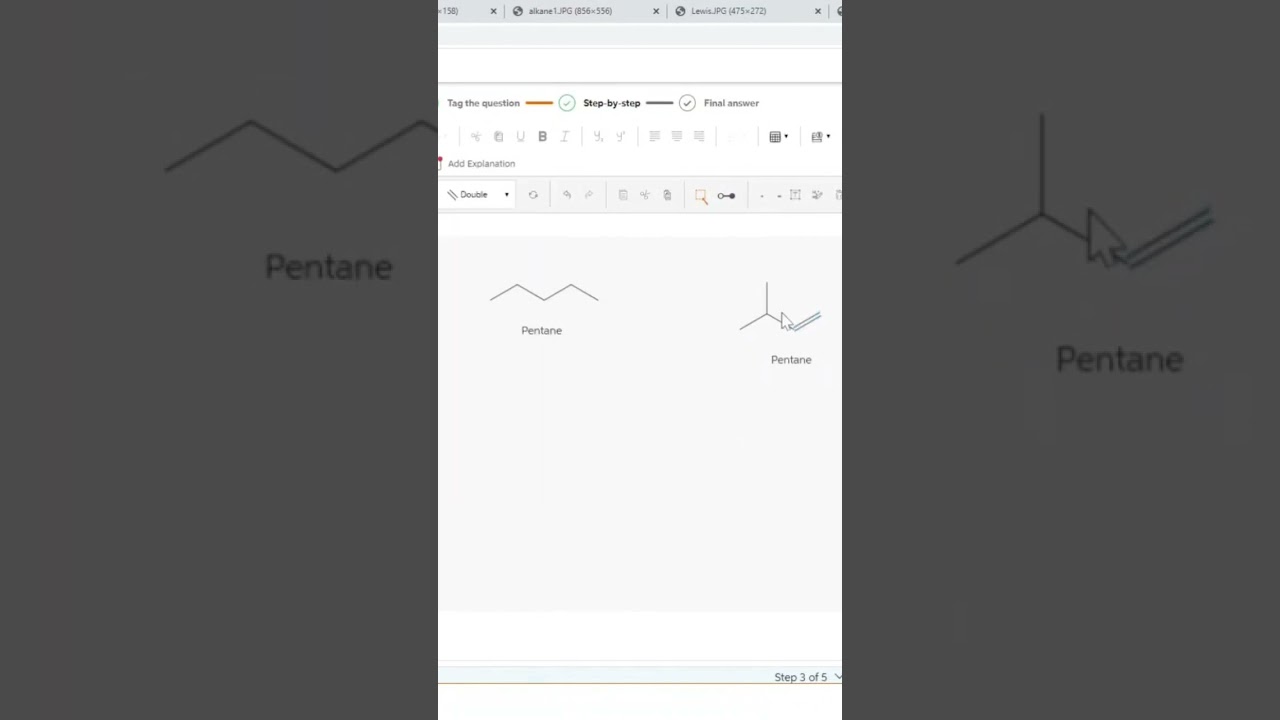 How to draw structure on chegg platform 2.o #shorts #cheggindia