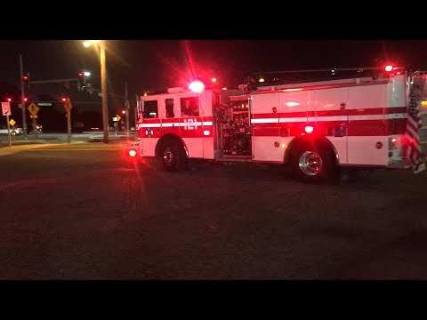 Anne Arundel County Fire Dept Engine 121 - Responding Code 3 to a Structure Fire - 07/09/18
