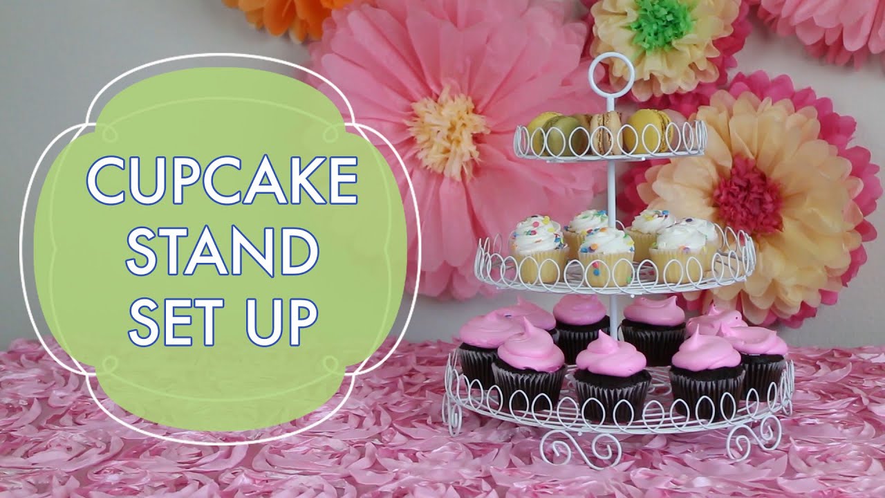 Cupcake Stand Set Up | BalsaCircle.com