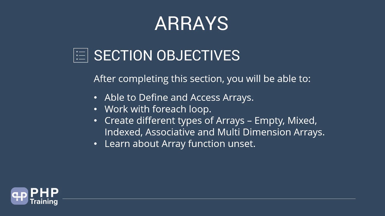 Arrays in PHP