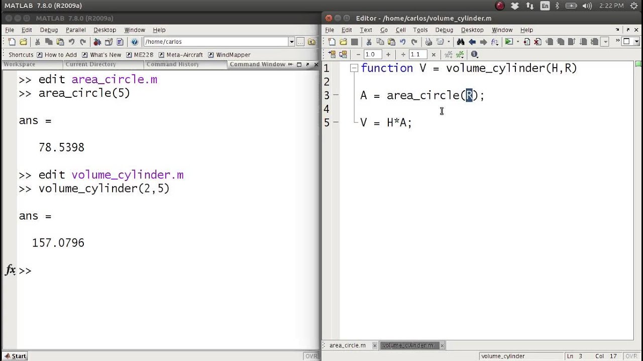MATLAB Help - Nested Functions