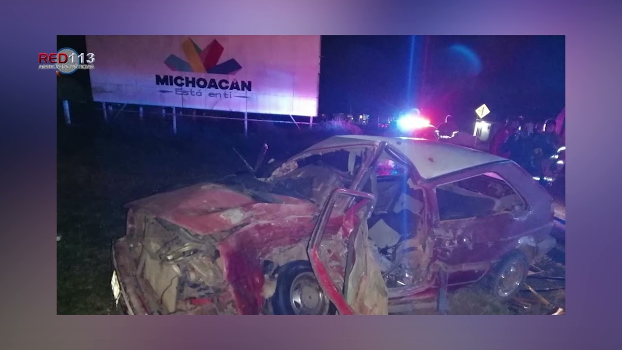 Accidente deja un muerto y dos heridos en Zitácuaro