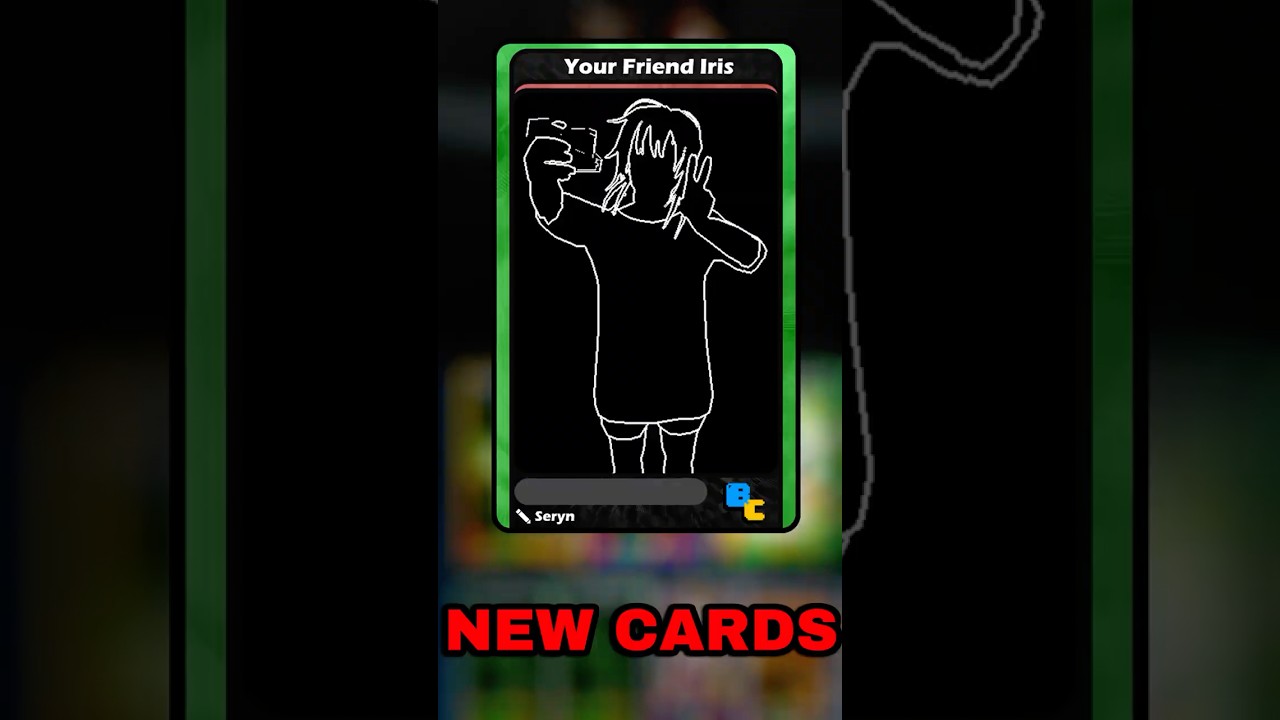 New Your Friend Iris SHOWCASE in Blox Cards #bloxcards  #roblox #cardgames #tcg #horror