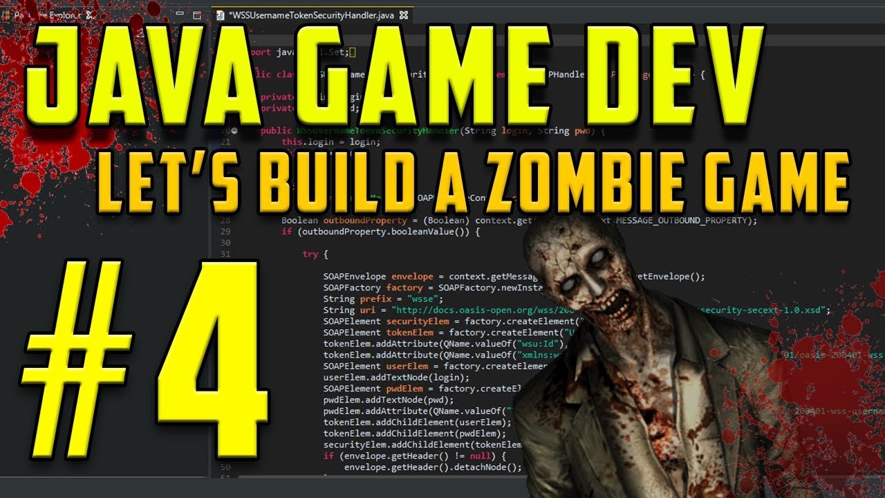 Java Programming: Let's Build a Zombie Game #4
