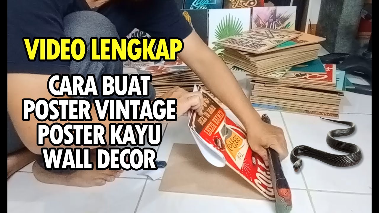 CARA BUAT POSTER KAYU WALL DECOR ORDERAN SELALU ADA