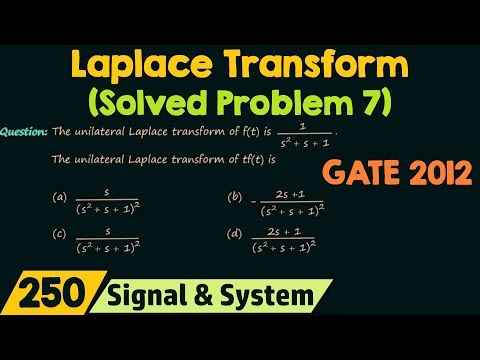 Laplace Transform (Solved Problem 7) Video Lecture - Crash Course for ...