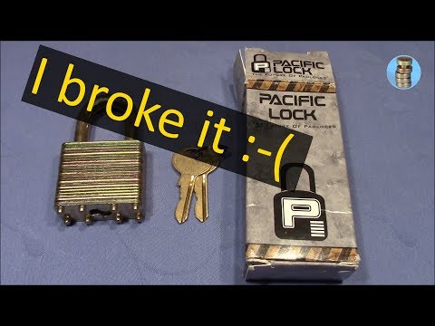 (picking 691) PAC lock picked after I broke it