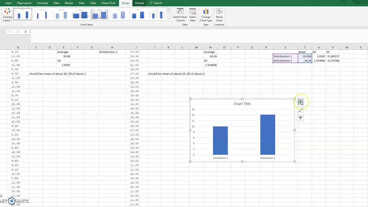 How to add errors bars to a bar chart (standard error of the mean)