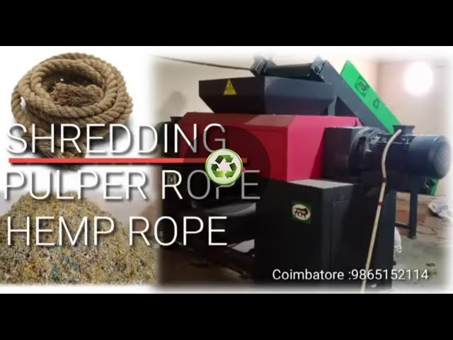 Waste Shredder Machine - Nylon Rope Waste Shredding Machine -Craft ...