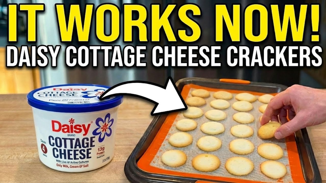 Daisy Works Now!  Crispy Cottage Cheese Keto / Carnivore Crackers