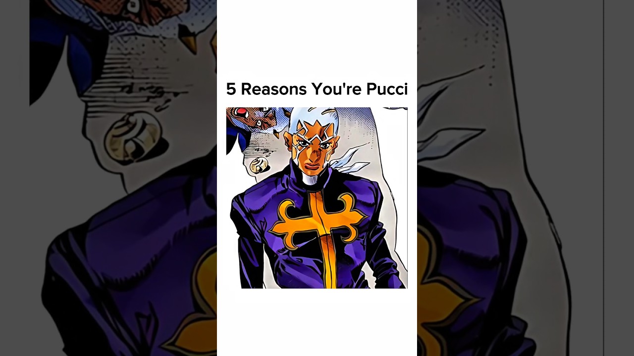 5 Reasons You're Enrico Pucci | JoJo's Bizarre Adventure Meme #shorts