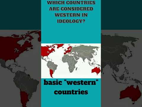which countries are considered western in ideology? #shorts #westerncountries #democracy #ideology