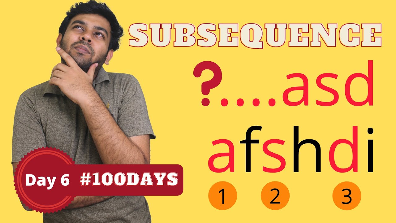 Amazon Zoho Accolite Interview Question | check subsequence #100DaysOfCode | code io | English