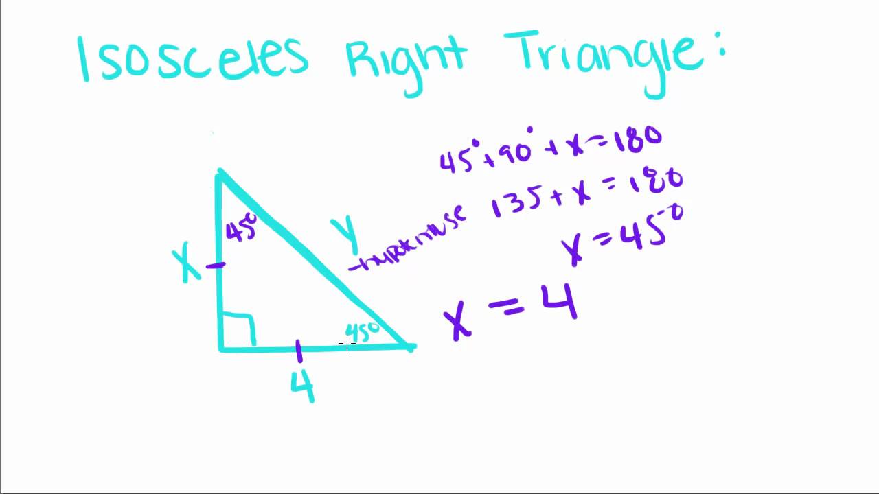 Introduction to Geometry - 11 - Special Right Triangles