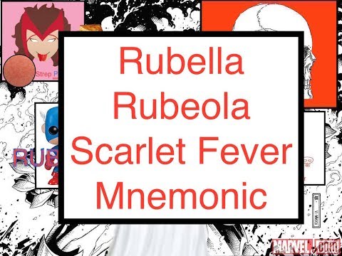 Rubella, Rubeola (Measles), and Scarlet Fever - Marvel Comics Mnemonics