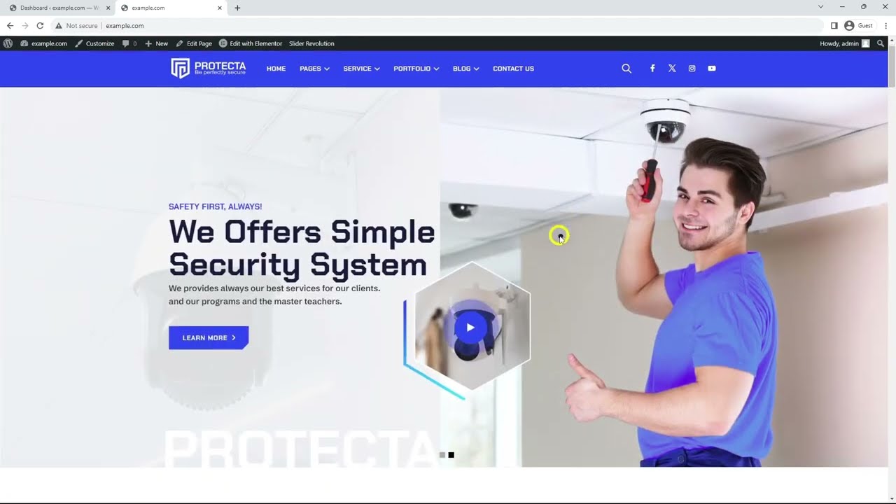 Protecta - Theme Setup Wizard