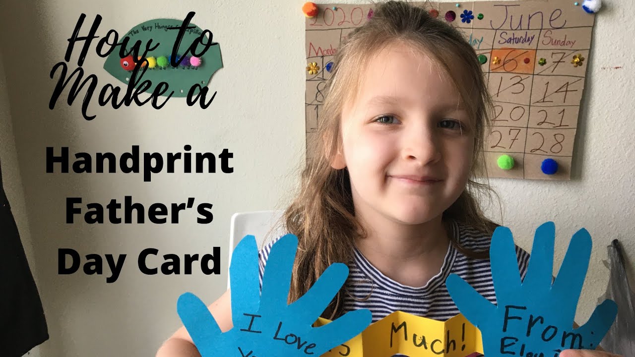 How to Make a Hand Print Father’s Day Card