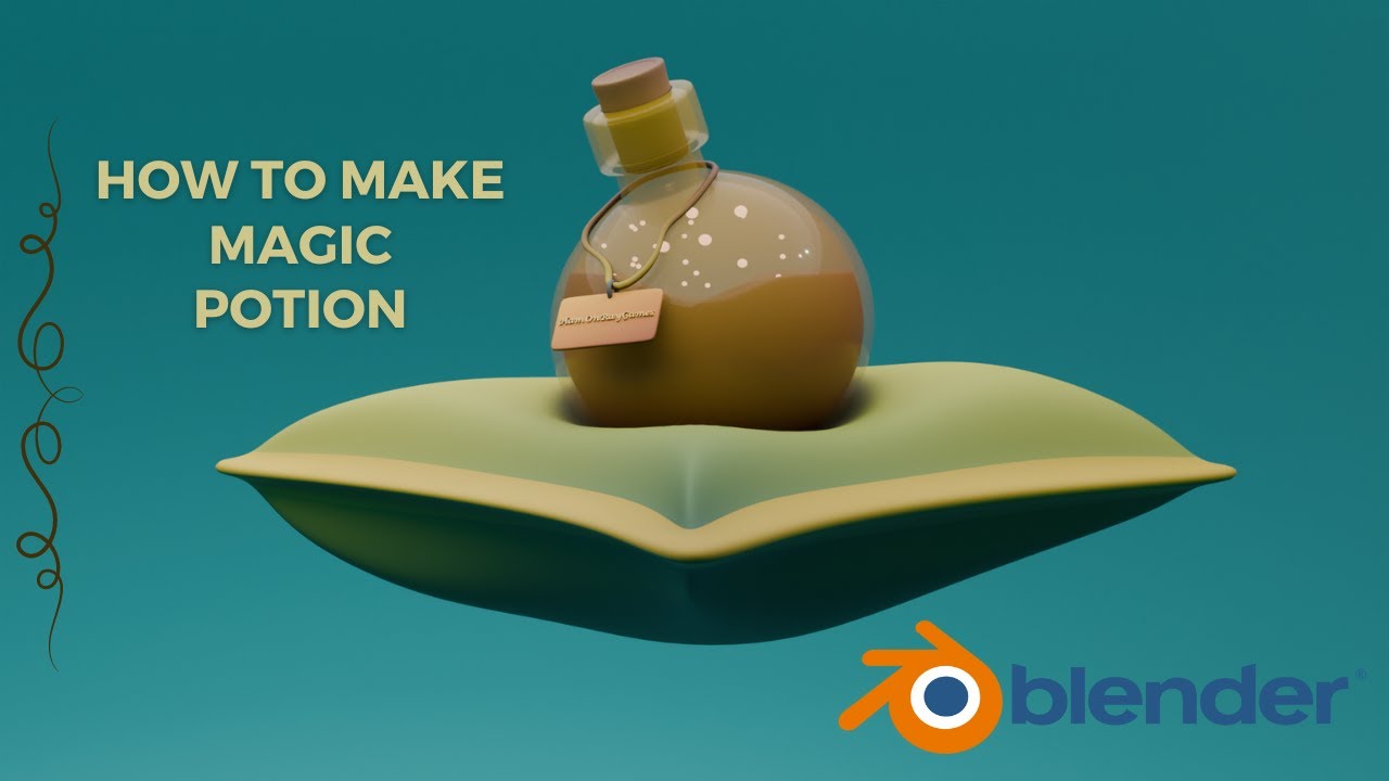 Creating Magical Potion in Blender 4!