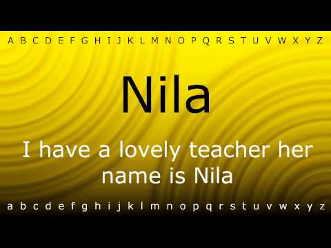 Here I will teach you how to pronounce 'Nila' with Zira.mp4