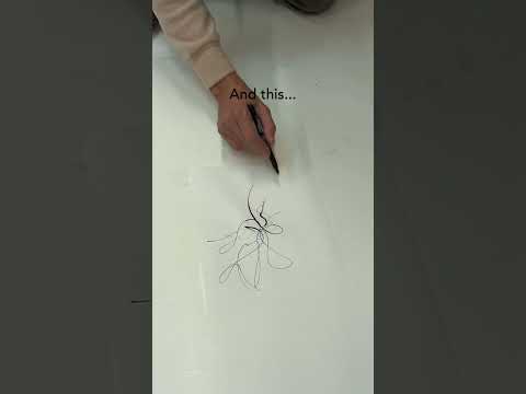 Turning simple line drawings of flowers and nature into a showpiece. #art #3dart
