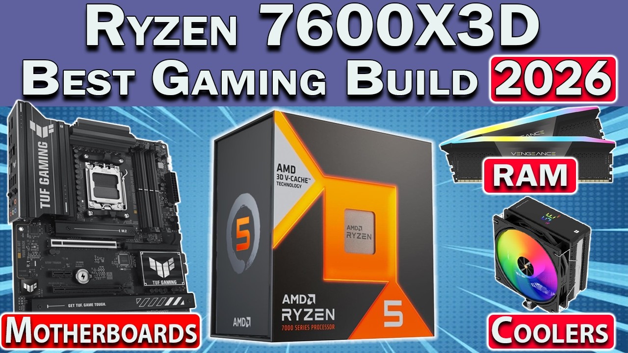 X3D Is Cheap! 🚨 Best Ryzen 7600X3D Gaming PC Build | RAM, GPU, Motherboard & More!
