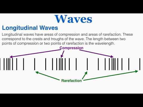 Waves: Amplitude, Period, Frequency, Wavelength, Crests & Troughs, Wavelength of a Longitudinal Wave